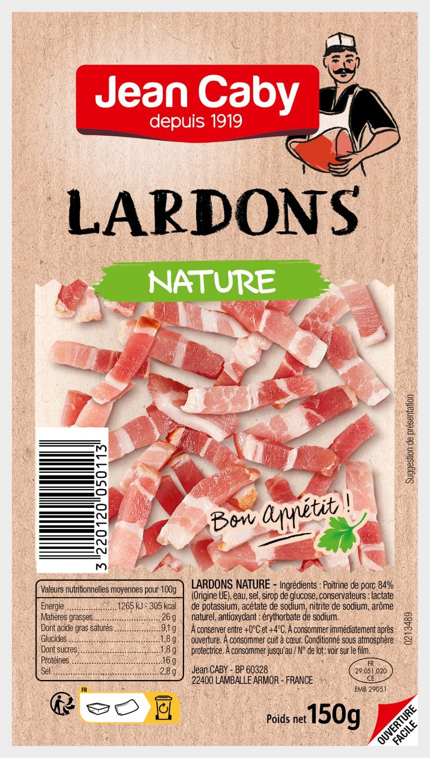 Les Lardons Natures - Jean Caby